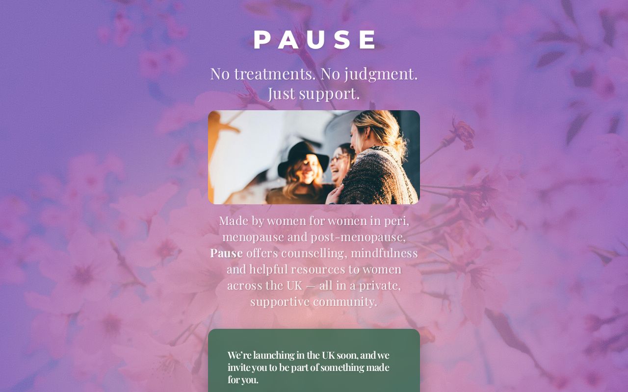 Pause | Menopause Mental Health Support App for Women